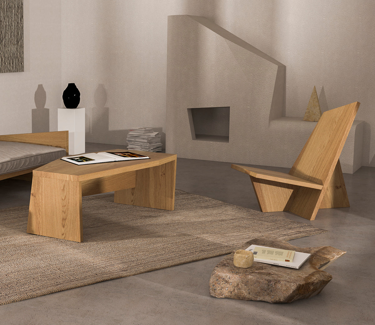 Crooked lounge chair by Nazara Lazaro – Sight Unseen Shop